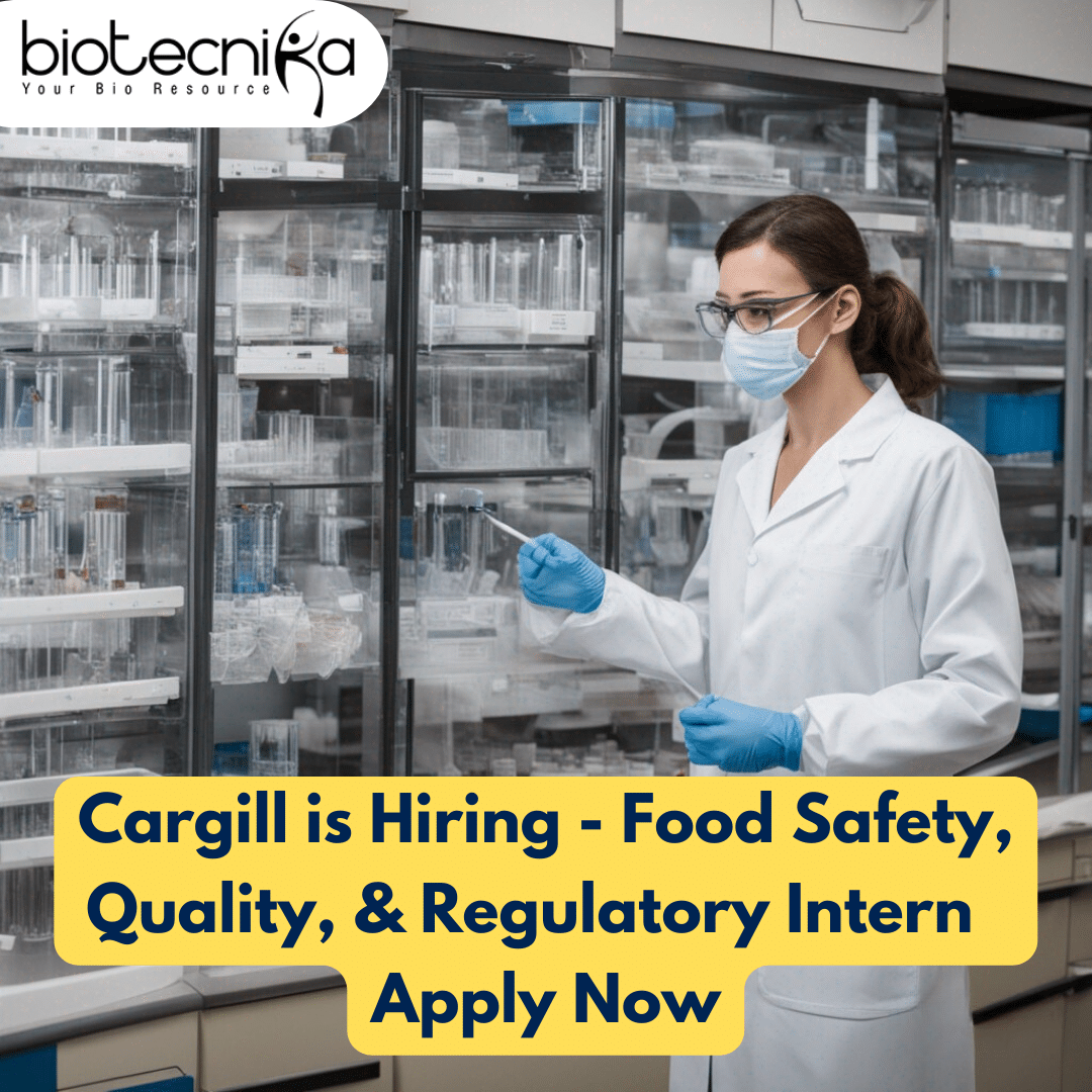 Food Safety Quality & Regulatory Internship role at Cargill - Apply Now