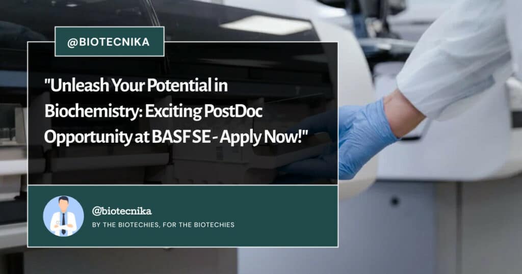 PostDoc Opportunity at BASF SE - Apply Online Now!