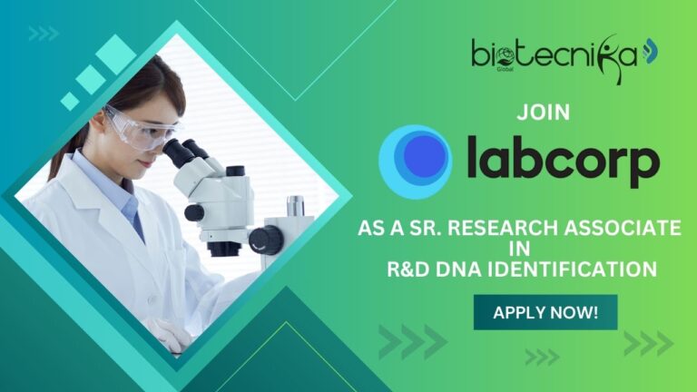 Join Labcorp as a Sr. Research Associate in R&D DNA Identification ...