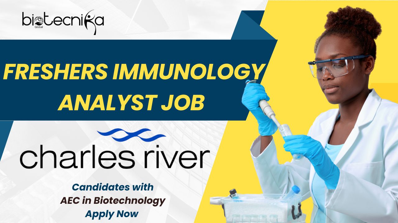 Freshers Immunology Analyst Job at Charles River – Apply Now ...