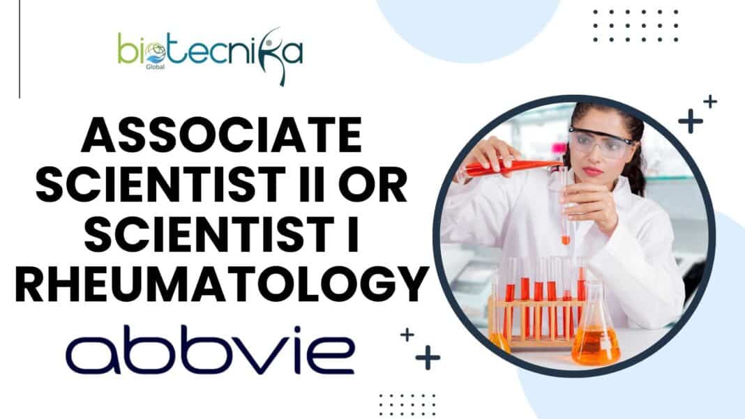 Associate Scientist Rheumatology Job at AbbVie - Apply Now!
