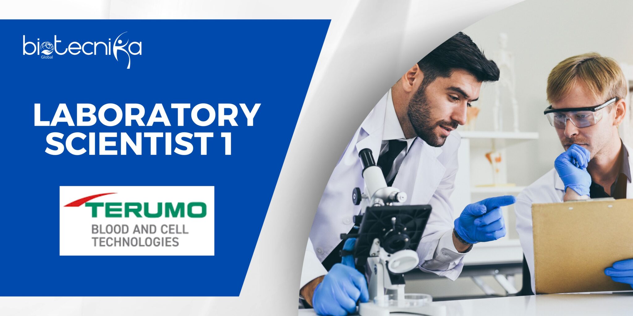 BSc Life Science Lab Scientist Job at Terumo BCT – Apply Now
