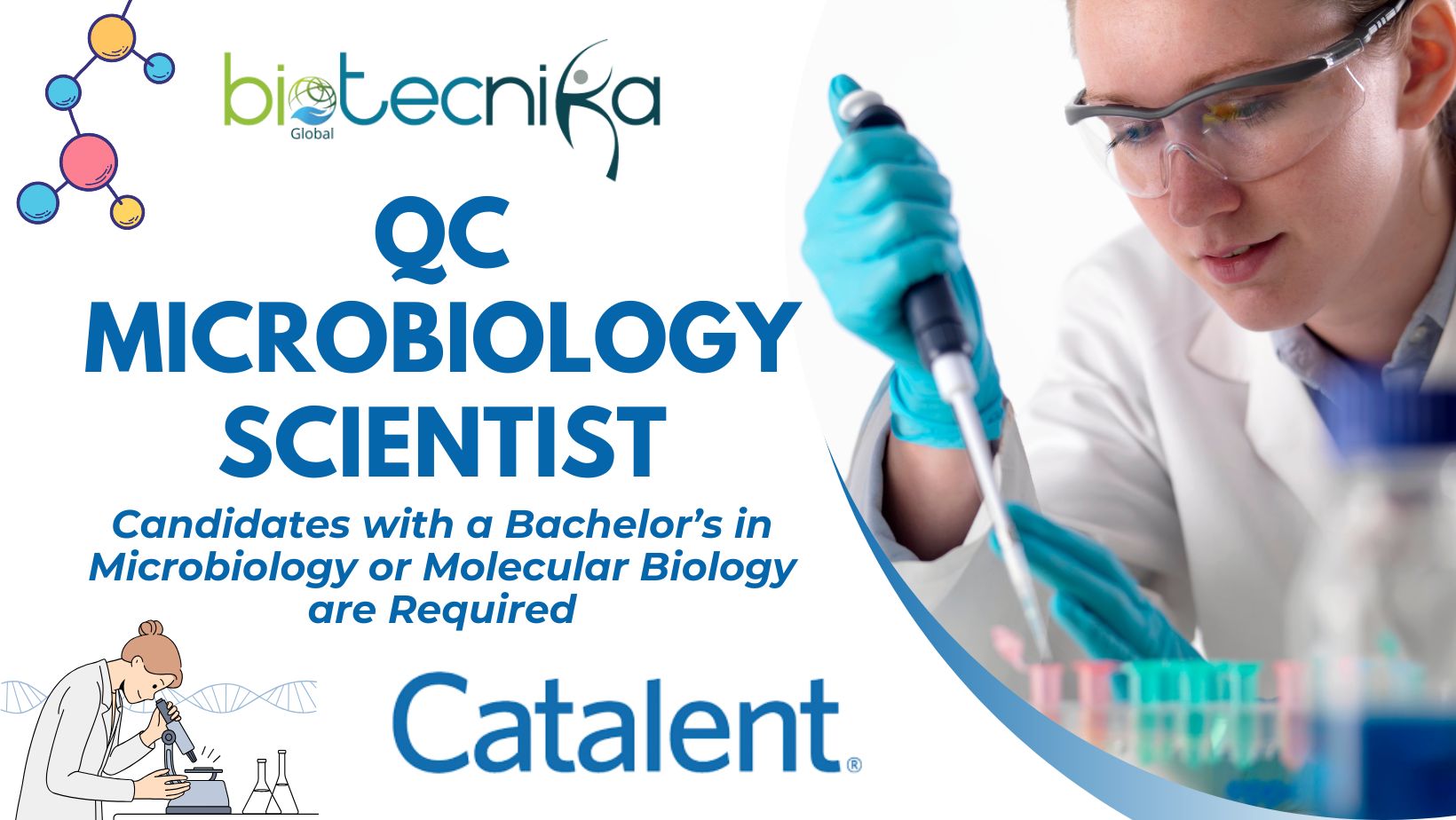 Catalent Hiring QC Microbiology Scientist – Apply Now!