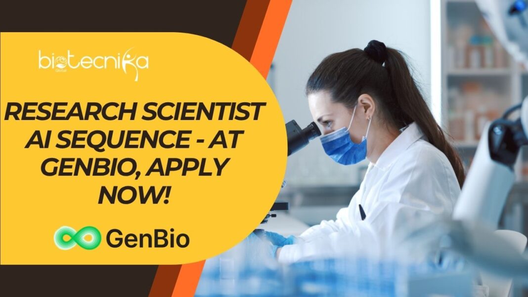 Research Scientist AI Sequence - at GenBio, Apply Now!
