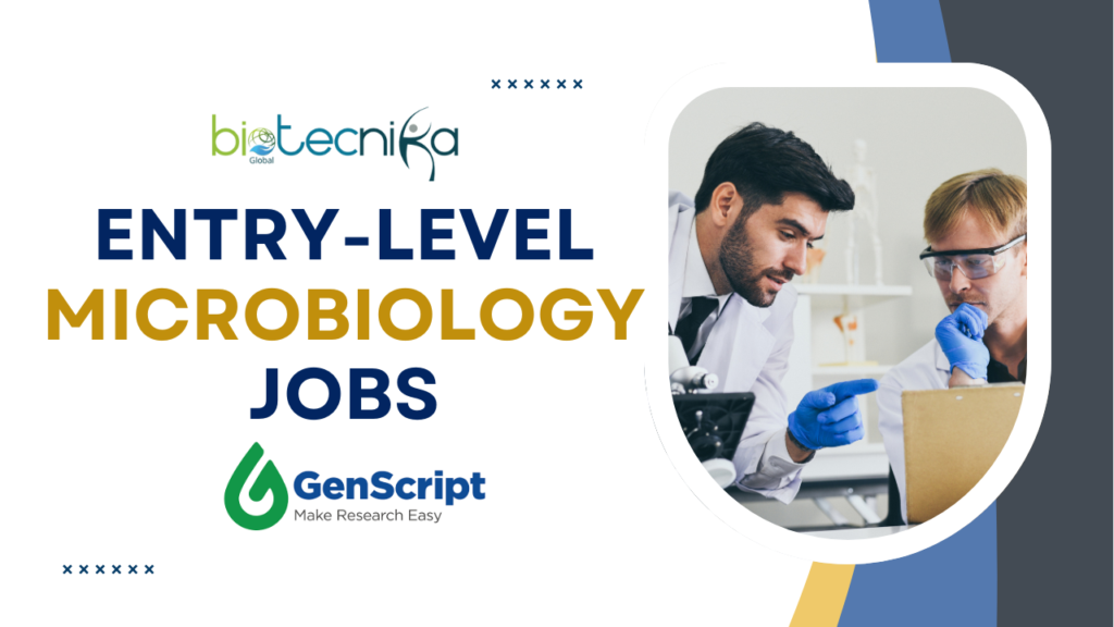 Entry level Microbiology Jobs at GenScript - Apply Now
