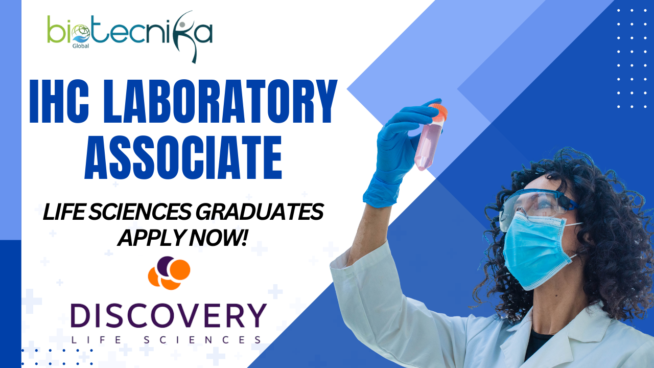Life Sciences Job: IHC Laboratory Associate – Apply Today