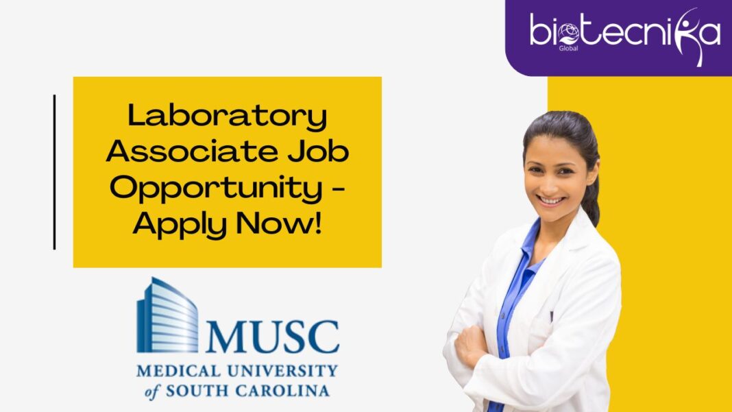 Laboratory Associate Job at MUSC - Apply Now!