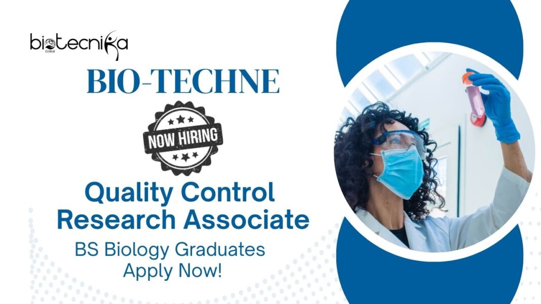 BS Biology Jobs at Bio-Techne. Apply Now
