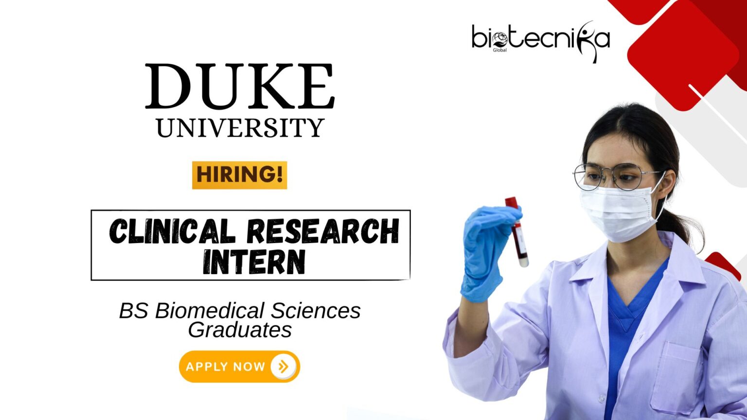 Clinical Research Intern at Duke University
