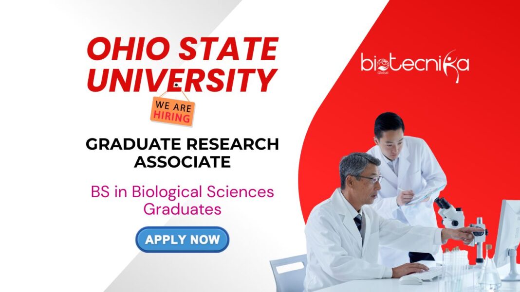 Graduate Research Associate Role at Ohio State University | Apply