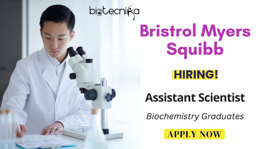 Life Science Biochemistry Job Vacancy | Apply for Scientist Role