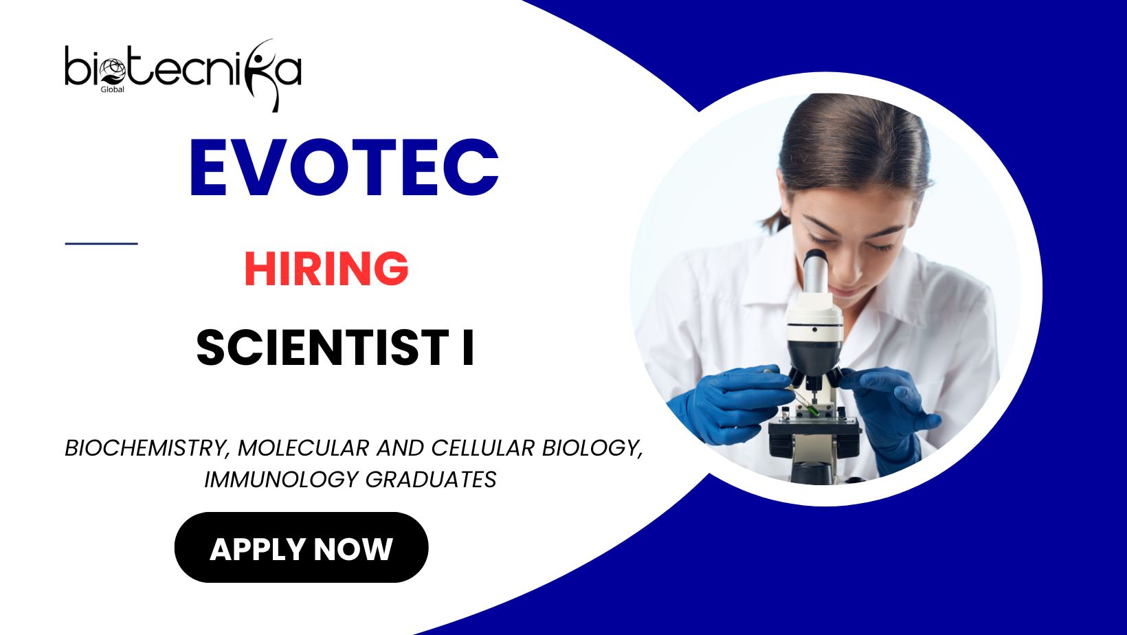Molecular Biology Job – Scientist Position | Evotec Career