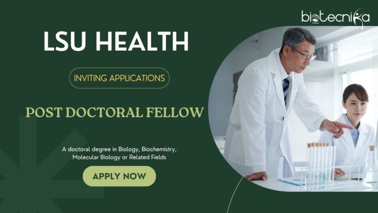 Post Doc Fellow Position- Apply For Life Science Career