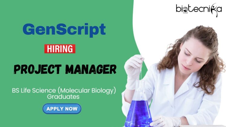 Project Manager Job at GenScript | Apply Online