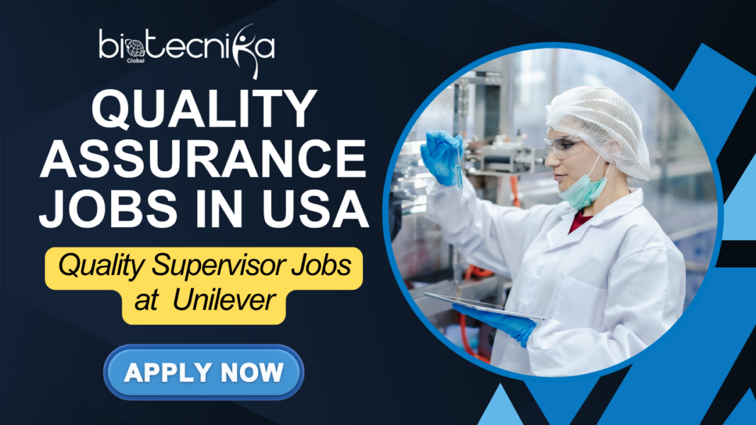 Quality Assurance Jobs in USA | Apply for QA Supervisor