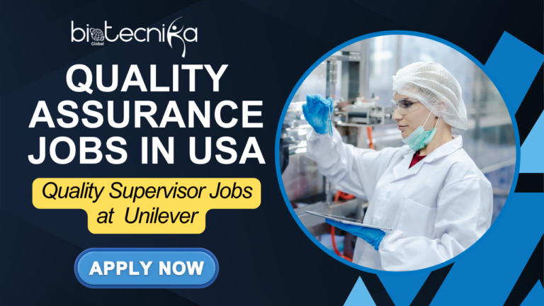 Quality Assurance Jobs in USA | Apply for QA Supervisor