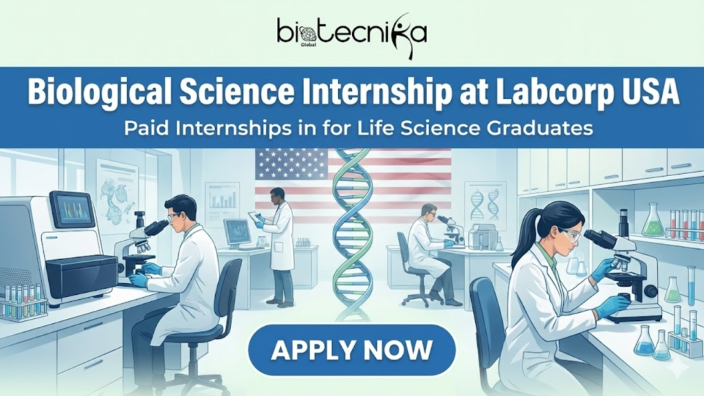 Biological Science Internship at Labcorp USA | Paid Internships