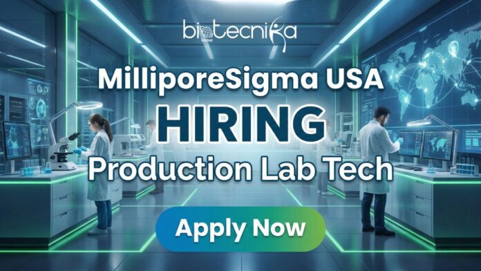 Lab Tech job offer at MilliporeSigma USA | Apply now