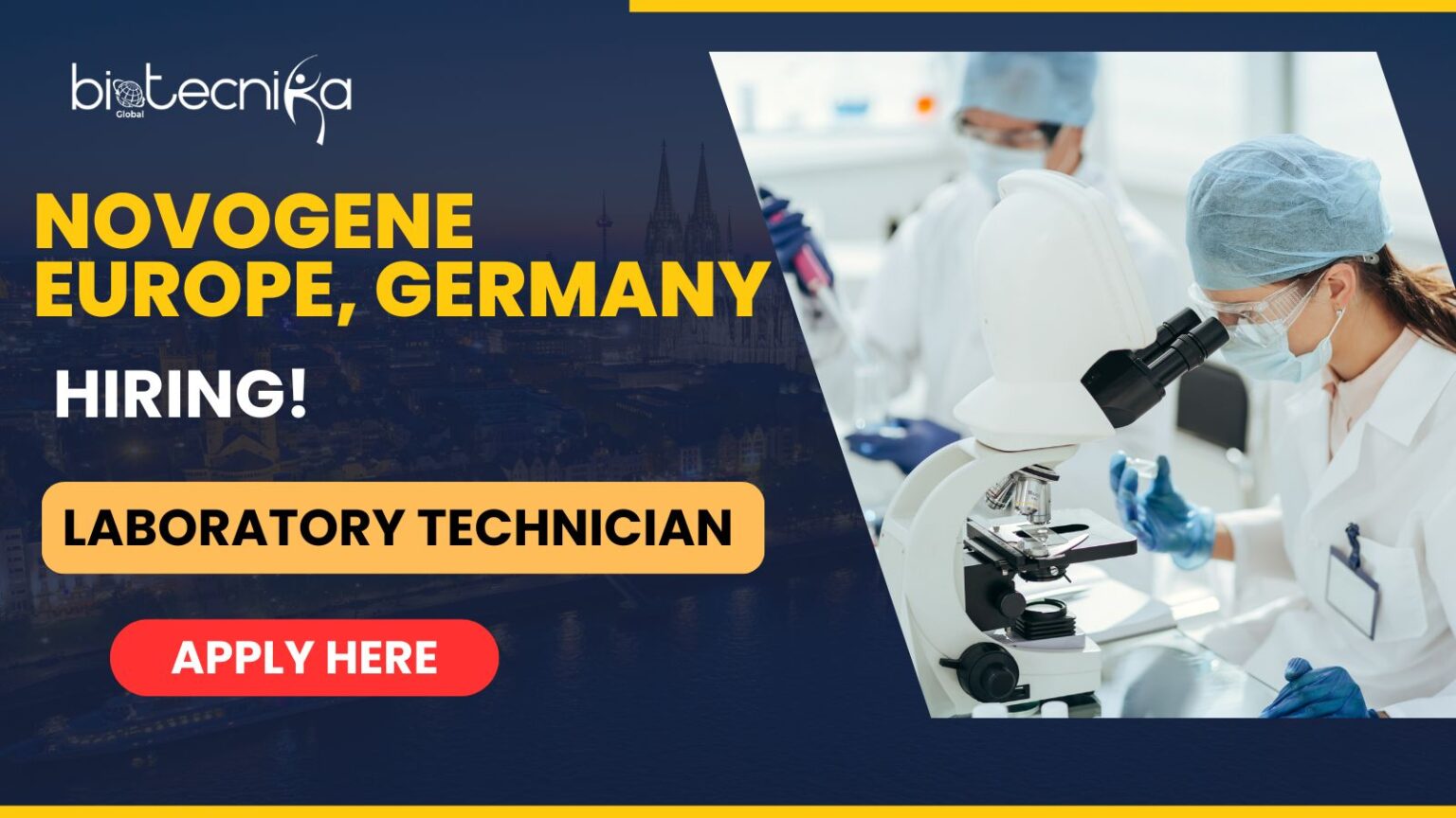 Laboratory job offer at Novogene Europe Germany | Apply now