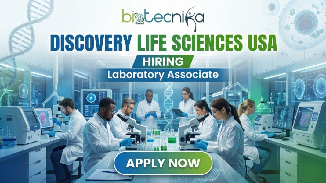 Laboratory job offer at Discovery Life Sciences USA | Apply Now