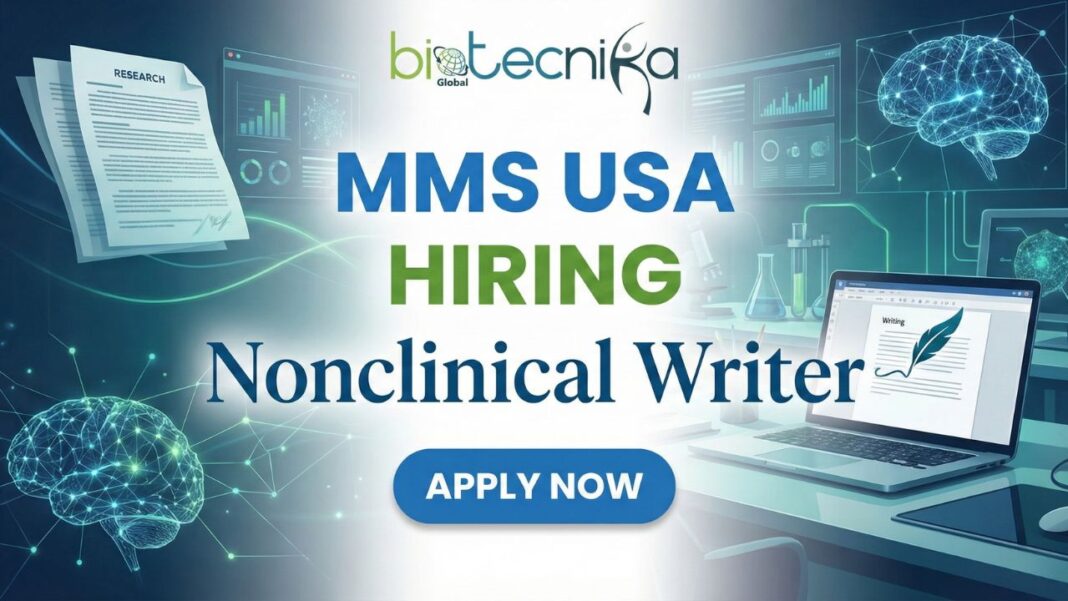 Biology Job Opening at MMS USA | Apply Now - BioTecNika Global