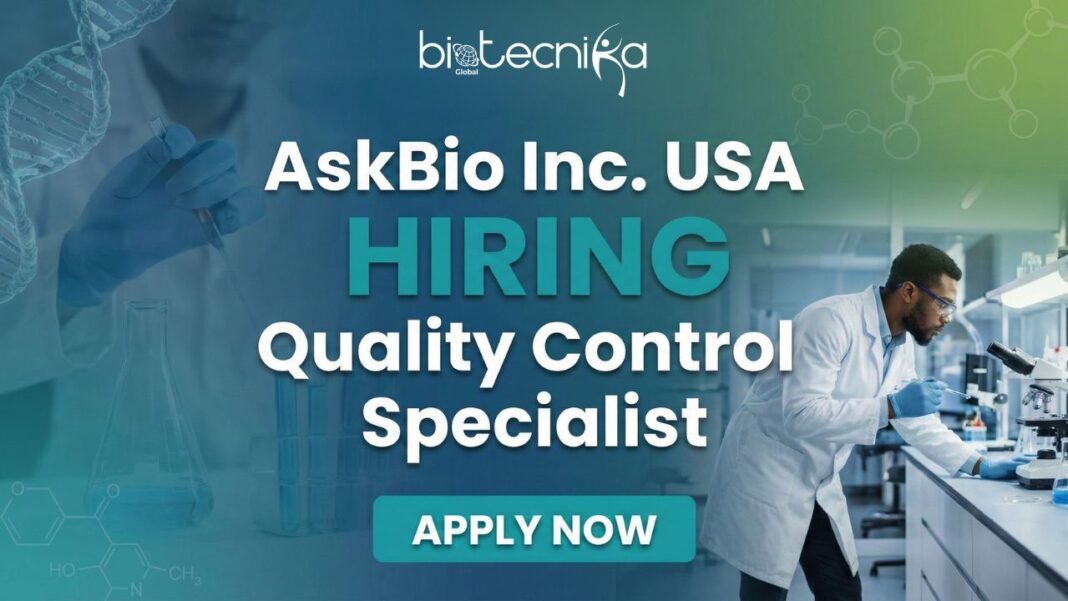 Quality Control Job offer at AskBio Inc. USA | Apply now