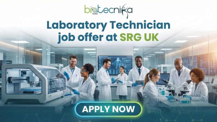 Laboratory Technician job offer at SRG UK | Apply now