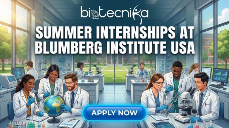 Summer Internship at Blumberg Institute USA 2026 | Apply now
