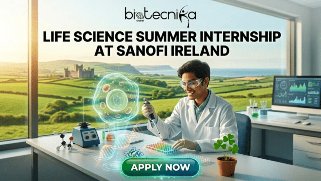 Exclusive Life Science Summer Internship at Sanofi Ireland | Apply!
